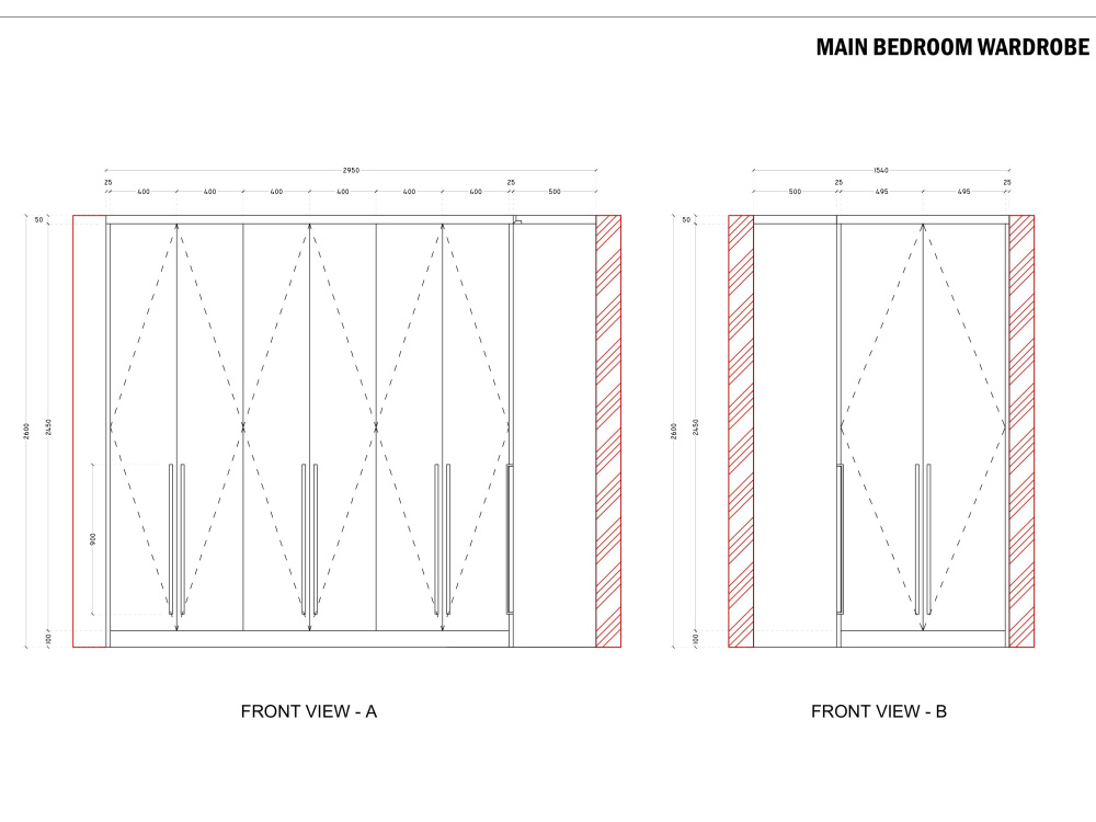 Kitchen pantry cupboard drawing in AutoCAD | Upwork