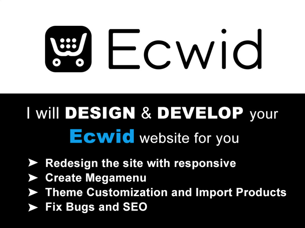 Complete setup on your Ecwid store and design on your Ecwid ecommerce ...