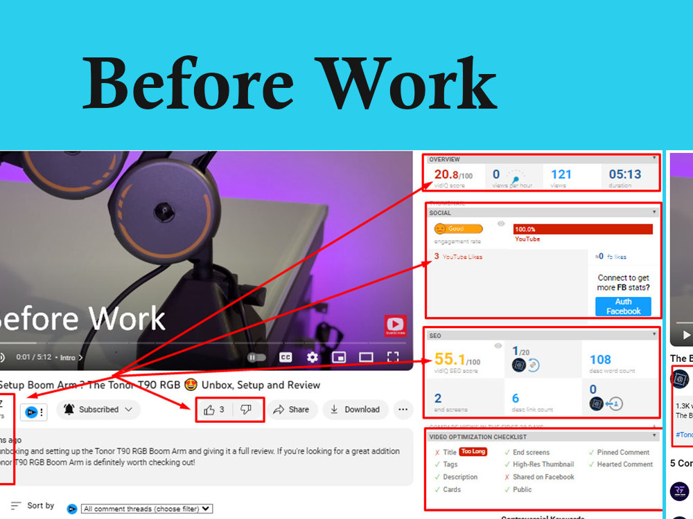 Optimize youtube video SEO for improve top ranking | Upwork