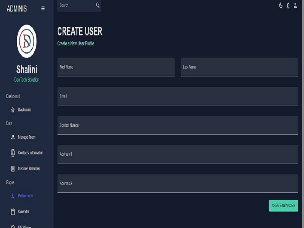 Dynamic Dashboard , Login Page Using Reactjs And Nodejs | Upwork