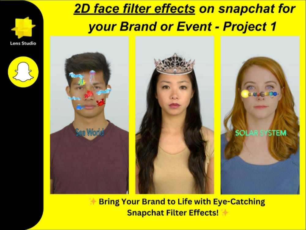 Show-Stopping 2D Face Bindings for Snapchat - 2 | Upwork