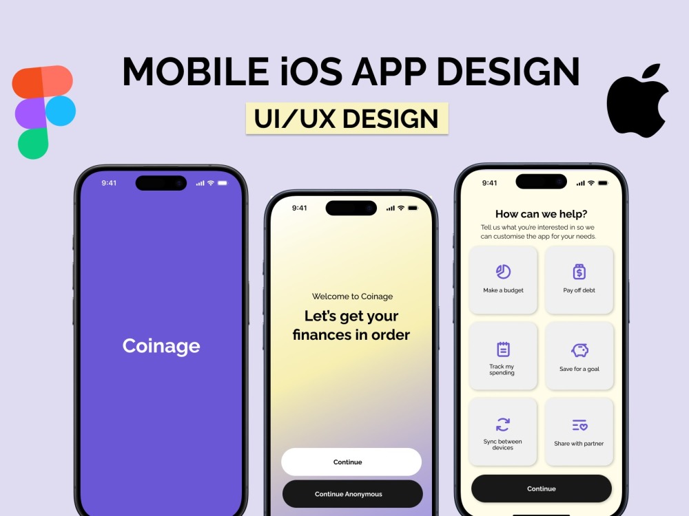 Professional Mobile app ui/ux design in Figma | Upwork