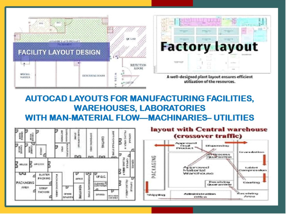 Manufacturing Plant Layout Designing in AutoCAD | Upwork