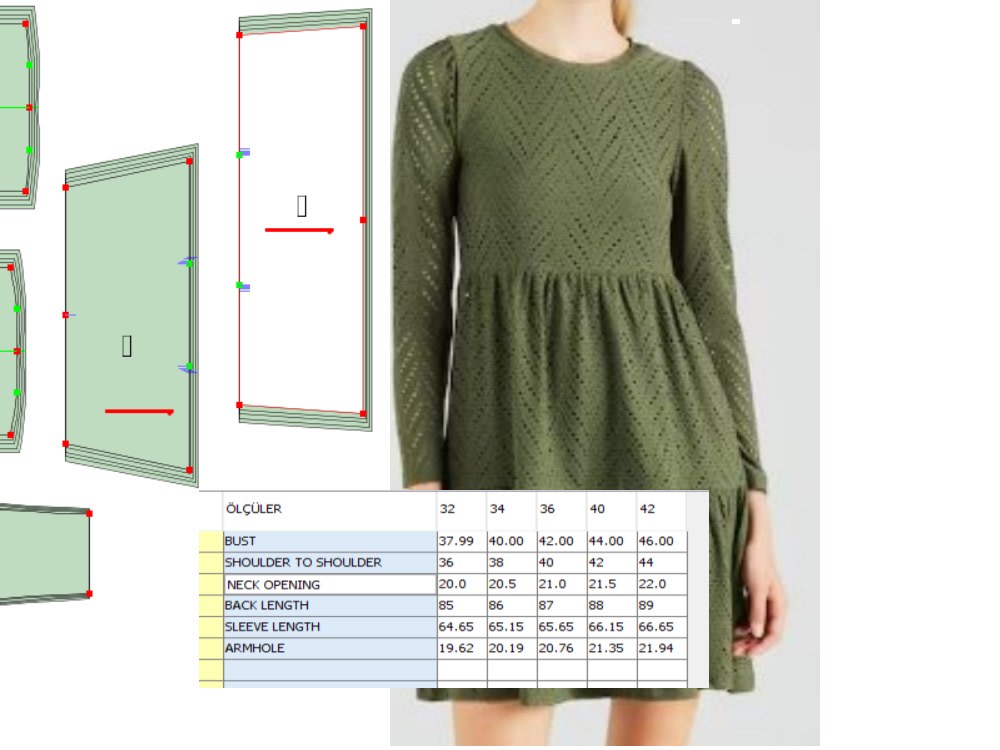 PATTERN MAKER GRADING MARKER MEASURMENT CHART | Upwork