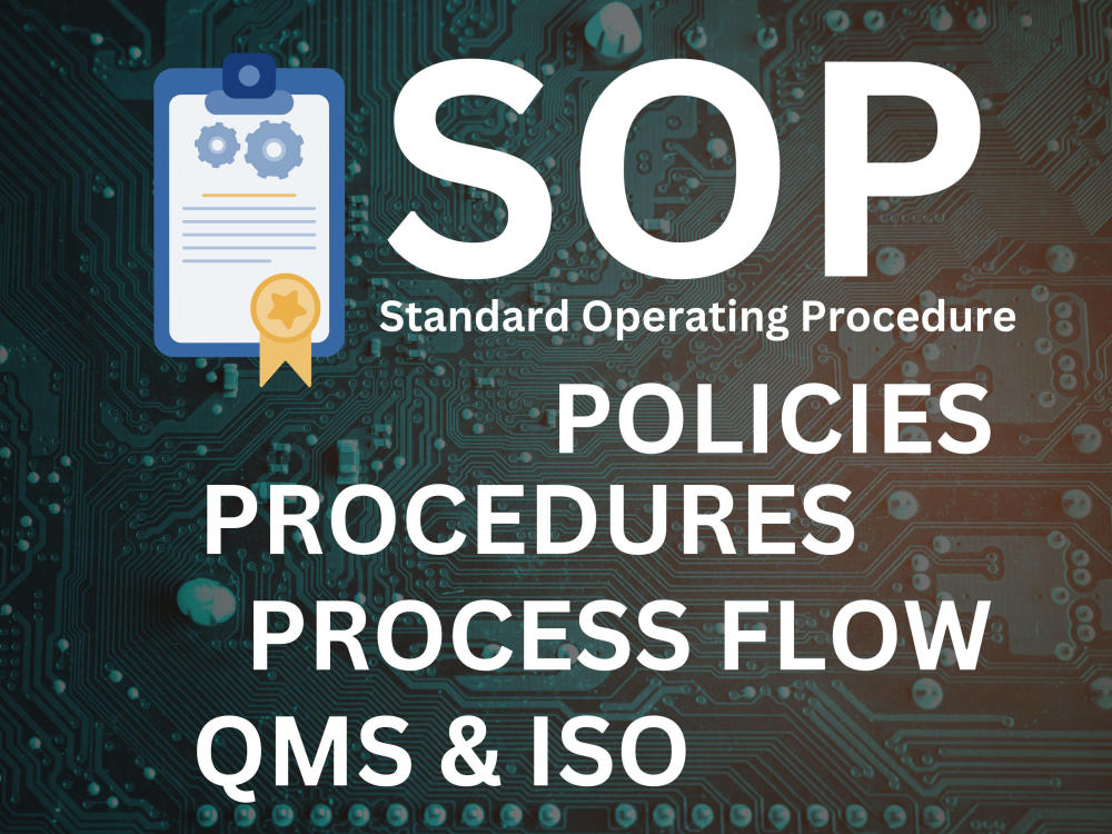 Standard operating procedures sop, QMS documentation, ISO & training ...