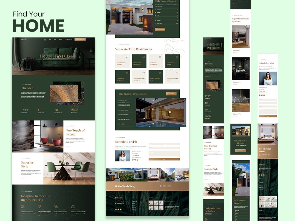A modern & responsive UI/UX Website, App, and Dashboard Design in Figma | Upwork