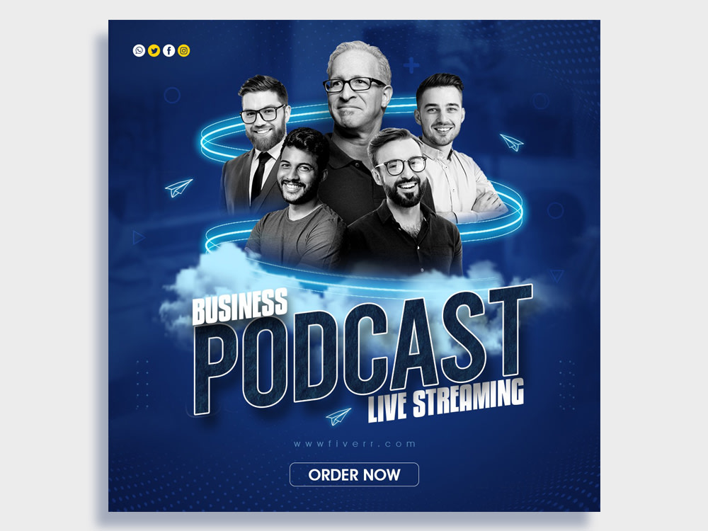 A professional podcast cover art and thumbnail | Upwork
