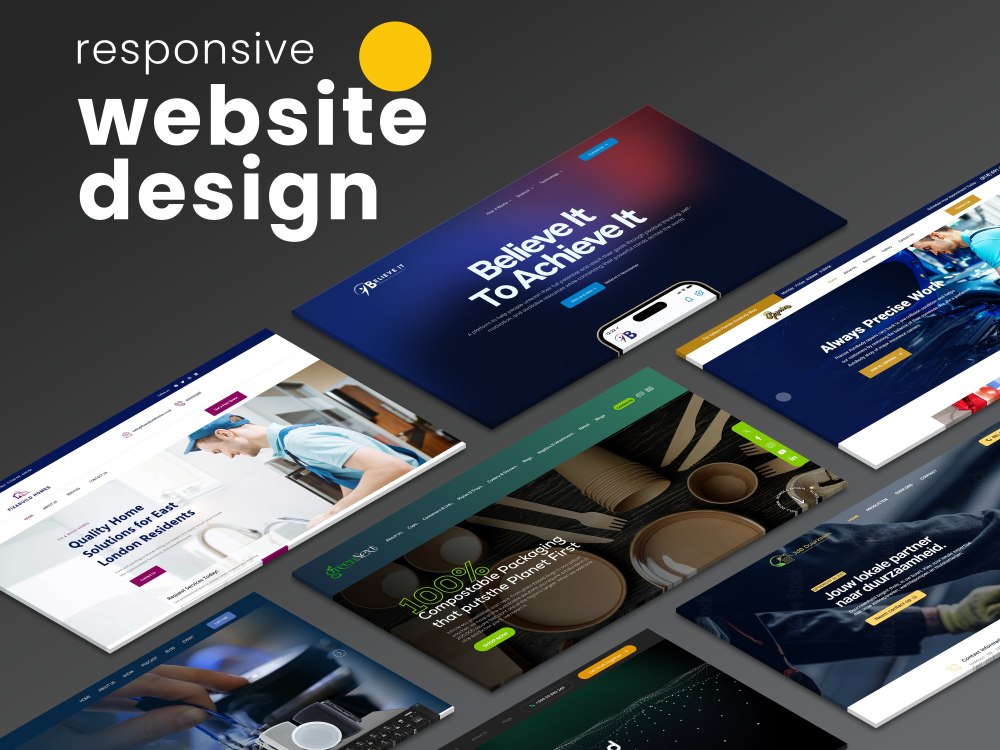 A UI/UX Designed and developed responsive website for your business ...