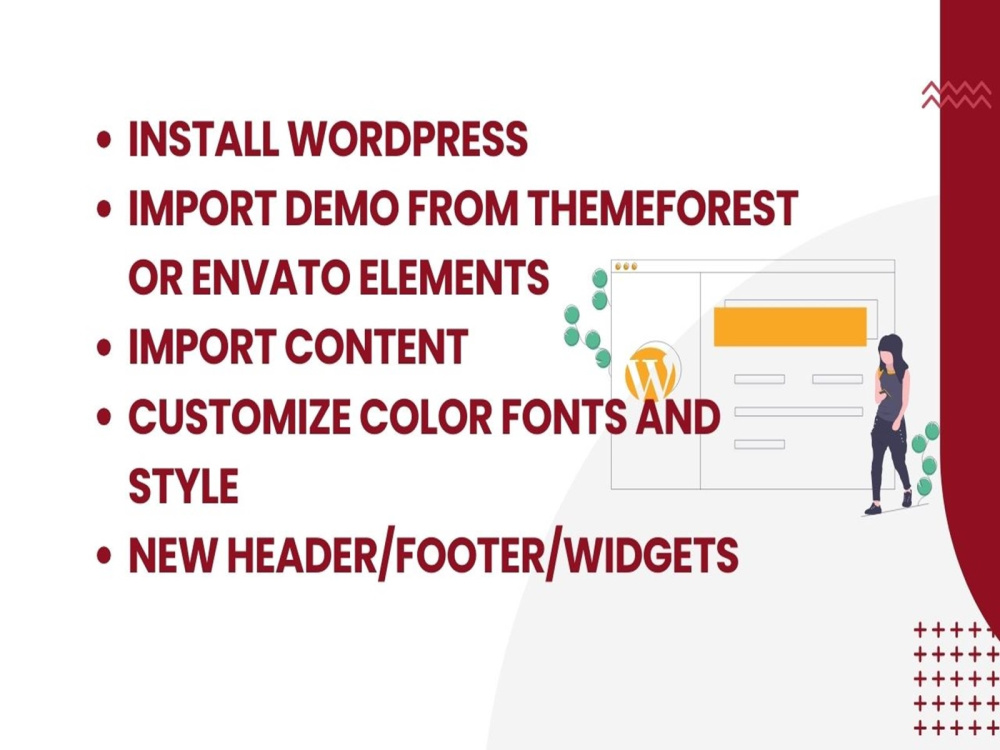 WordPress installation, setup and import themes, demos | Upwork