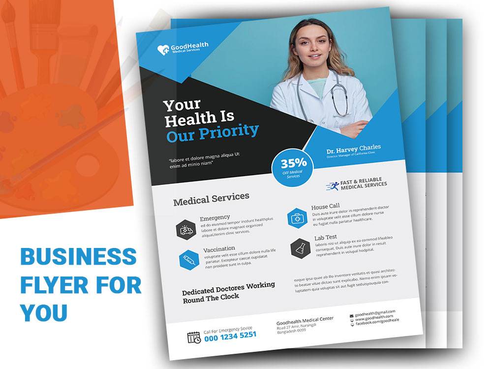 A Sophisticated Flyer Design | Professional Flyer Design | Clean Flyer ...