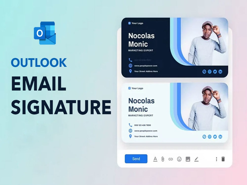Clickable Outlook Email Signature Design | Upwork Clickable Outlook Email Signature Design | Upwork