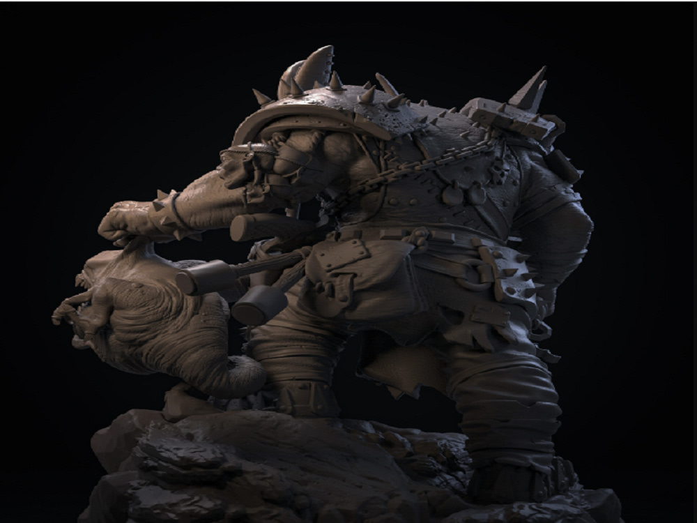 A sculpted 3d miniatures for 3d printing, DND. Warhammer, figurine | Upwork