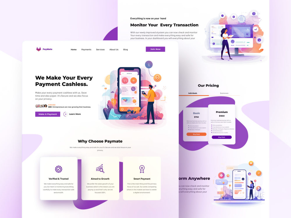 A Professional Figma Landing page or Website UI design | Upwork