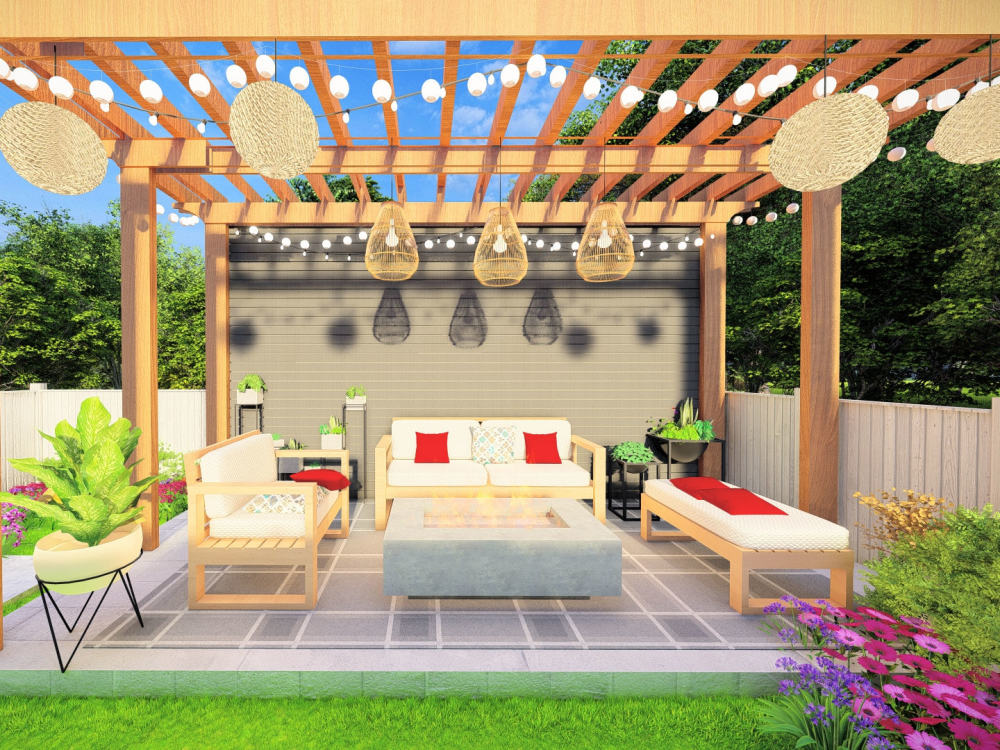 An amazing patio, backyard , garden, pathway design | Upwork