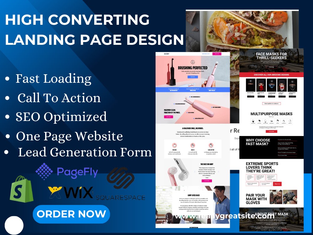 An eye-catchy Landing page website Squeeze page expert | Upwork