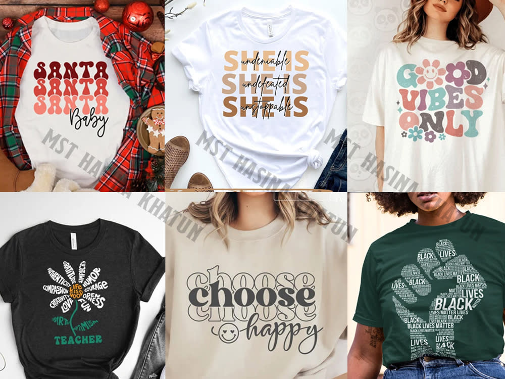 Creative typography T-Shirt design | Upwork
