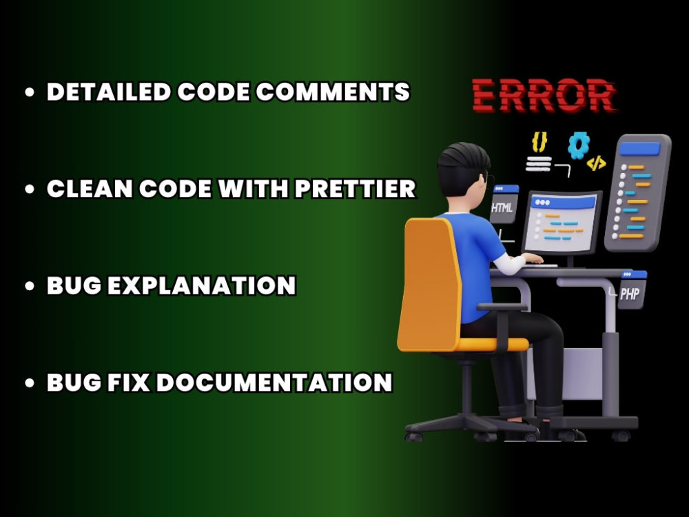 Your Frontend Or Backend Bugs Fixed Html Css Js Reactjs Nodejs Upwork