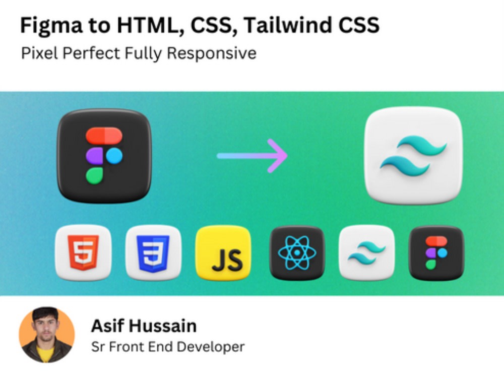 Figma To Html Css And Tailwind Css Upwork