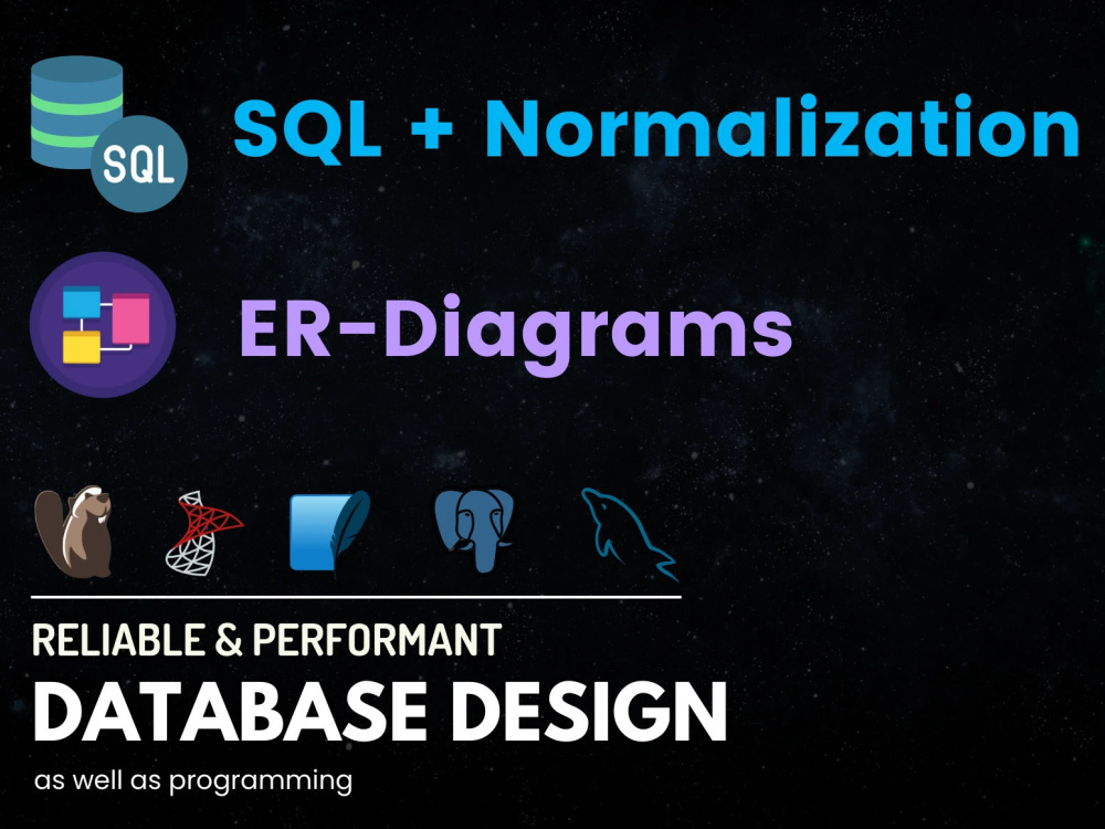 A Sql Database With Erd And Normalization Upwork