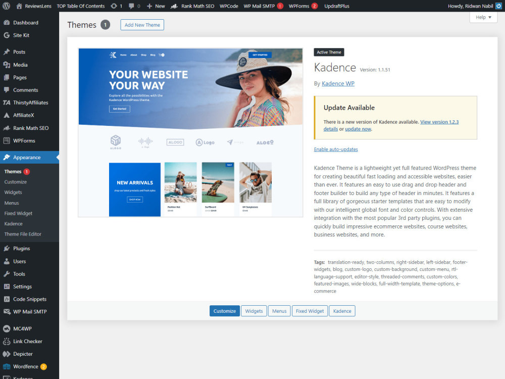 WordPress theme installation,demo content upload and website customization | Upwork