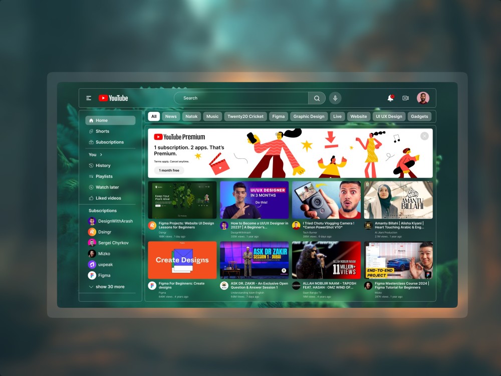 Apple vision pro ui ux design in figma | Upwork