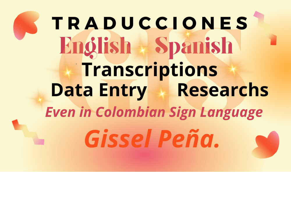 Translations from English into Spanish even into Colombian Sign ...