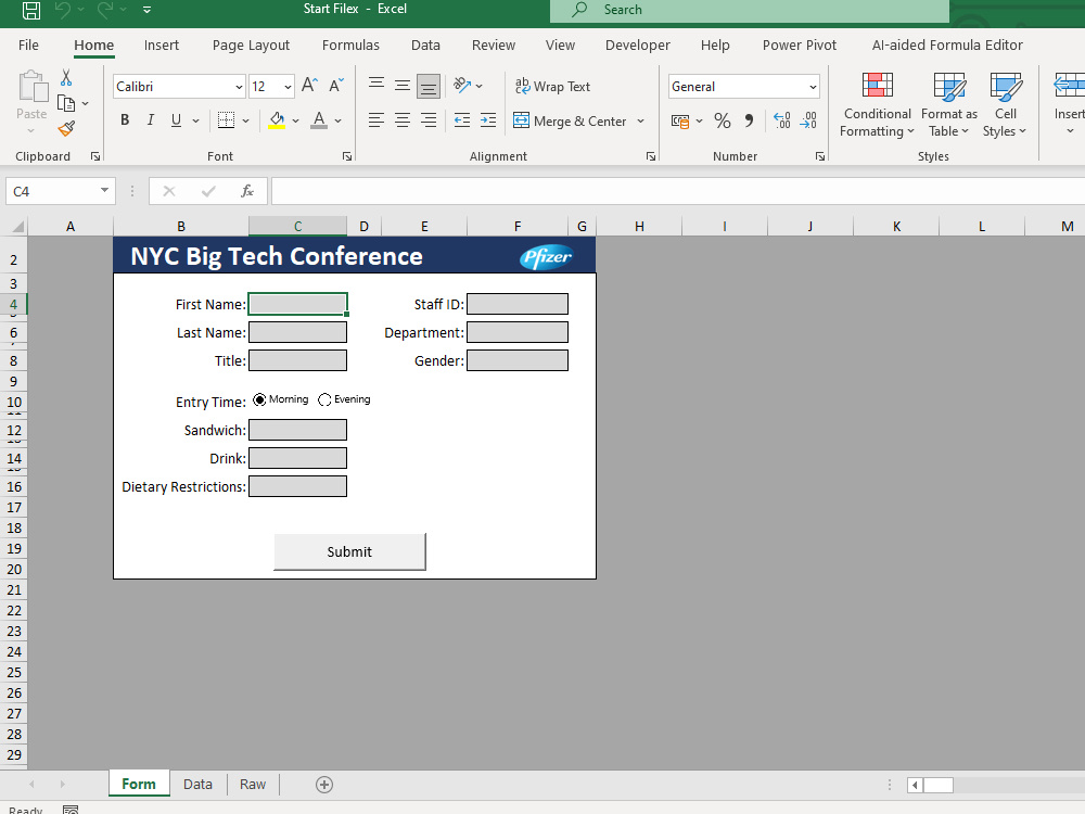 Fully automated spreadsheet form for Data Entry | Upwork