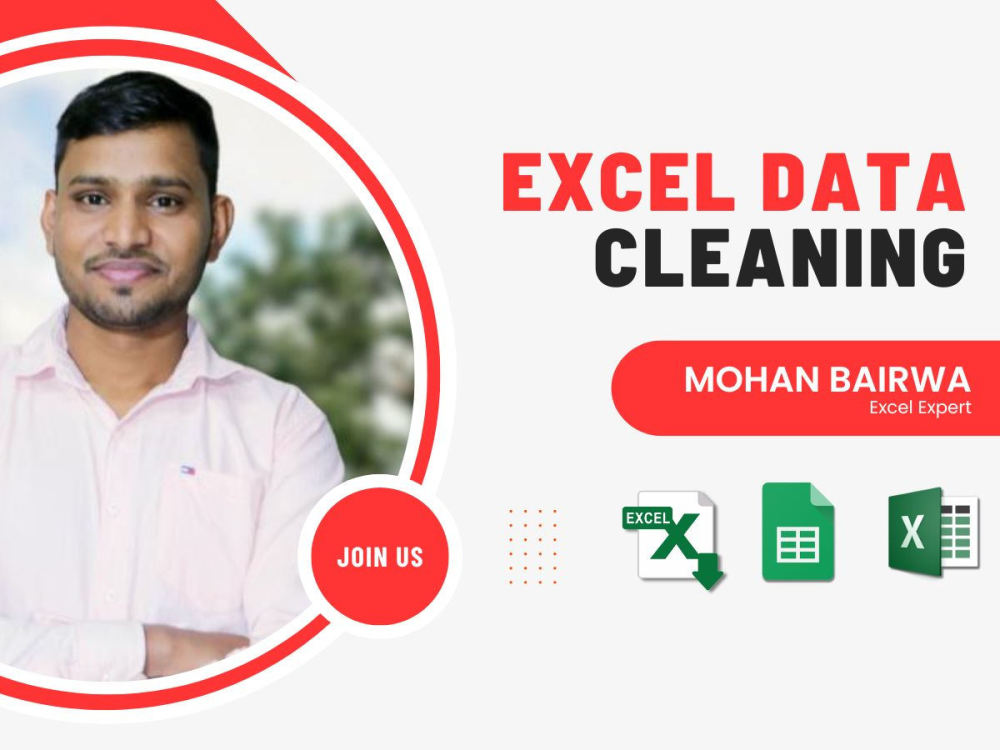 Clean and format your data in excel or google sheets | Upwork