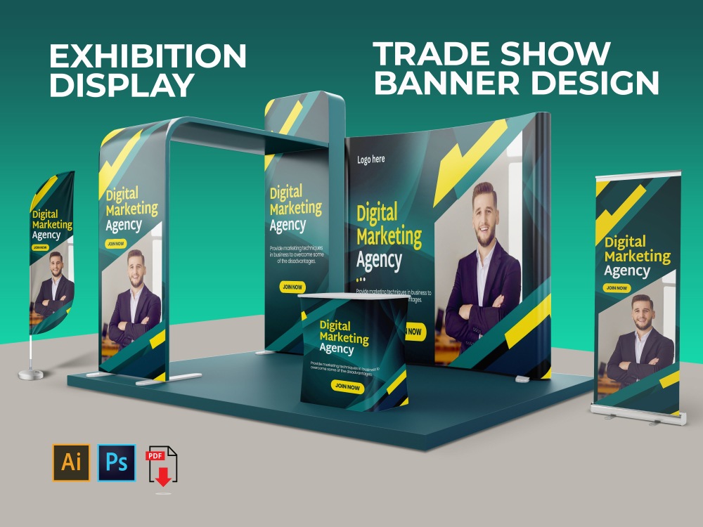 Professional trade show booth design, backdrop & exhibition design | Upwork