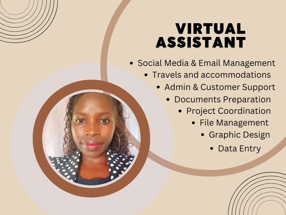 Virtual Assistant| Admin Support| Graphic Designs| Documents Preparation | Upwork