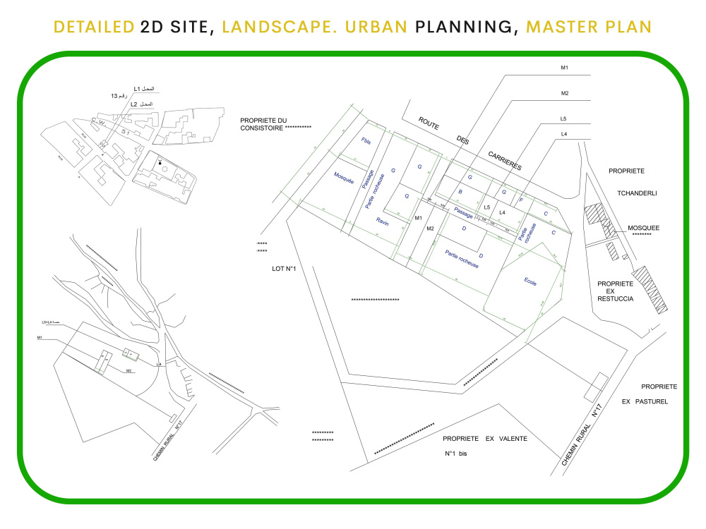2d Site plan, Landscape plan, Urban planning, Master plan | Upwork