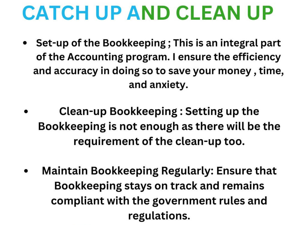 Catch Up and Clean Up in Quickbooks and Xero | Upwork