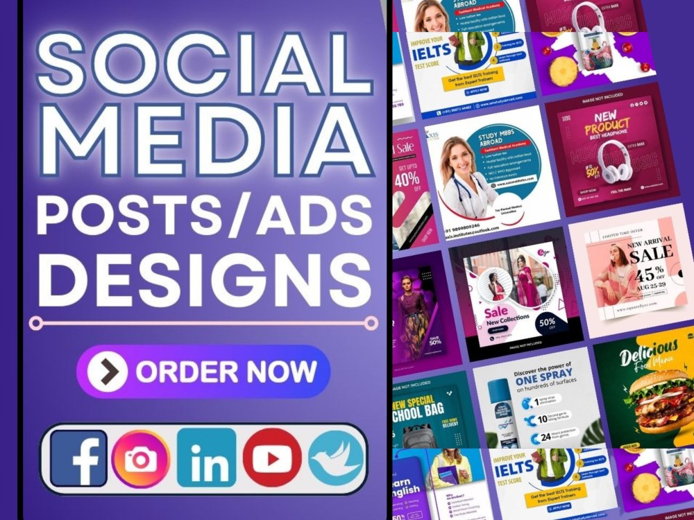 Attractive social media poster | Upwork