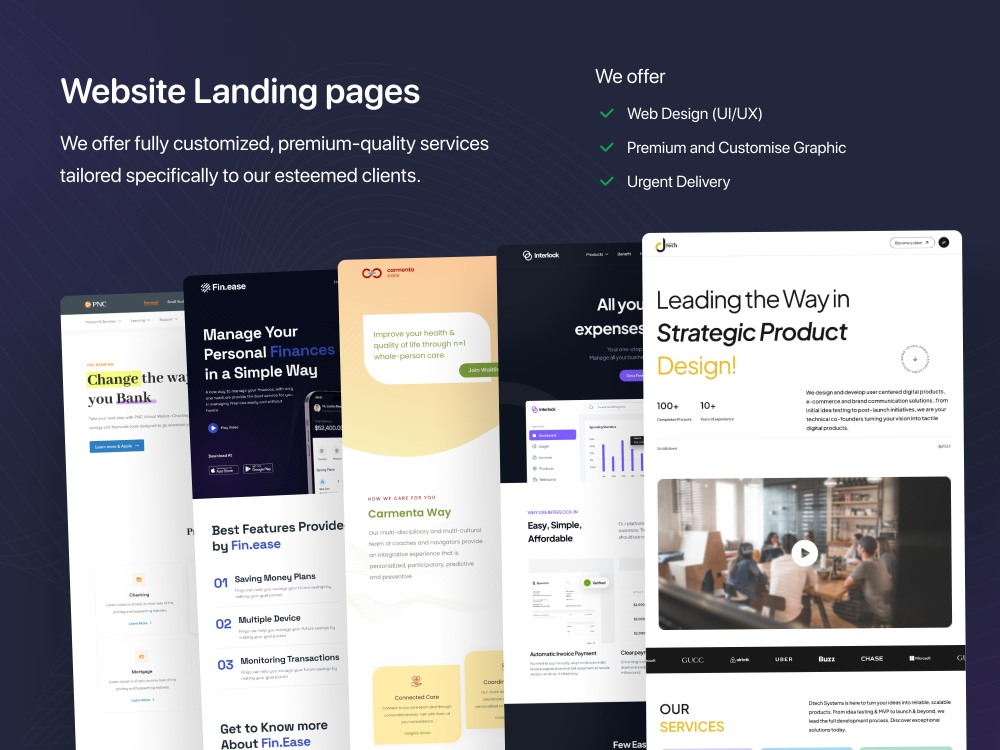 A Creative & Unique Landing page Design | Upwork