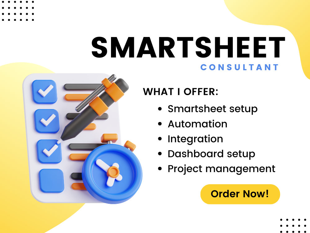 Smartsheet Setup, Consultation, Dashboards, KPIs, Integration & Automation | Upwork