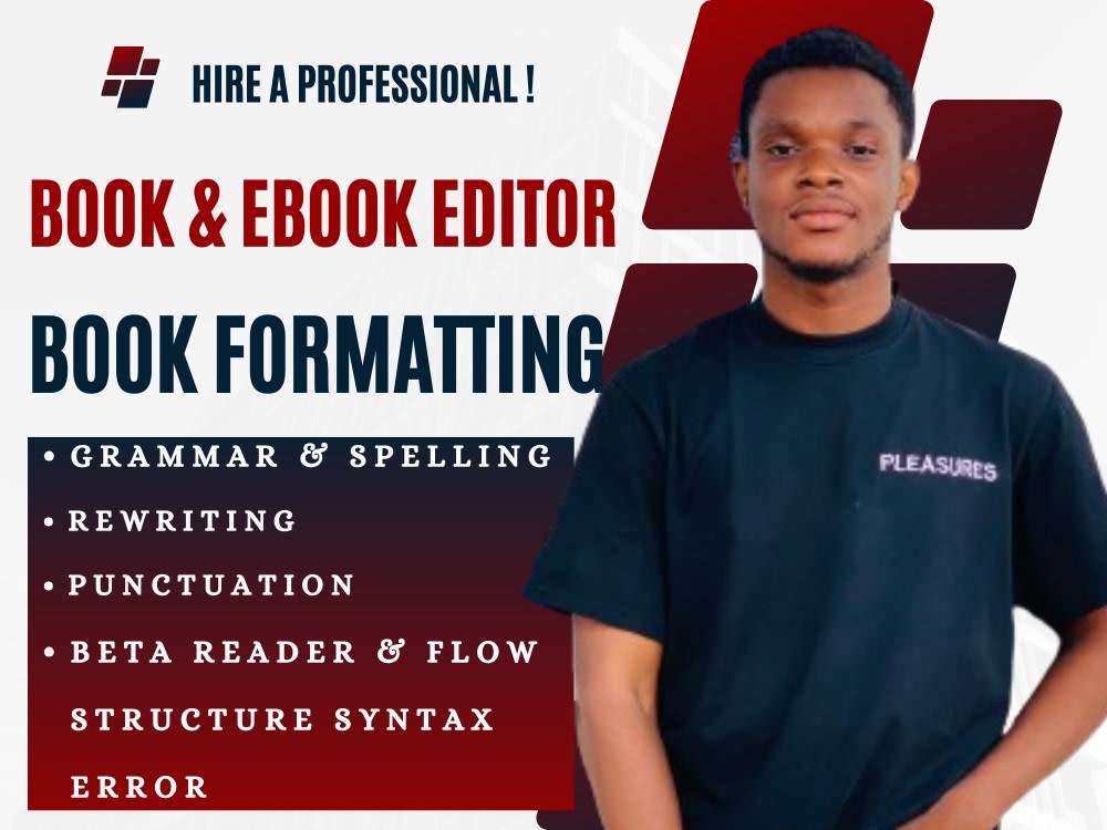 Book editor, proofreading, editing, book formatting, manuscript beta reader | Upwork