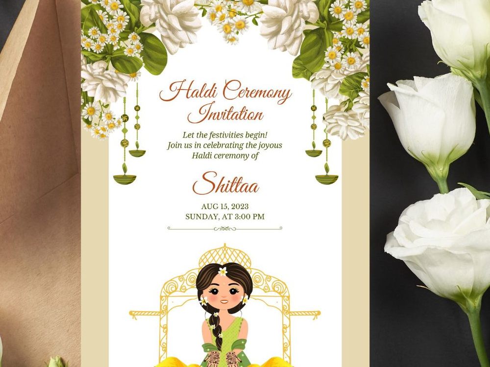 Elegent budget friendly invitation card | Upwork