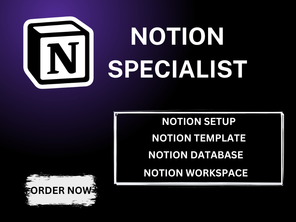 A Notion Workspace Notion Template And Notion Database Upwork 8377