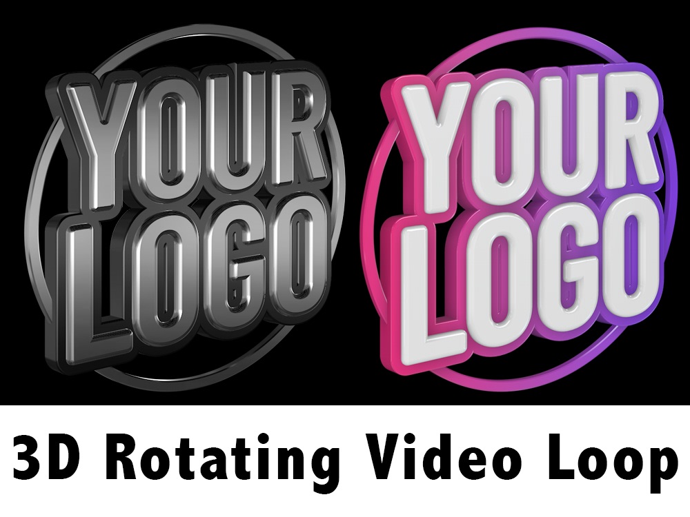A 3D rotating logo animation (Logo spin loop) | Upwork