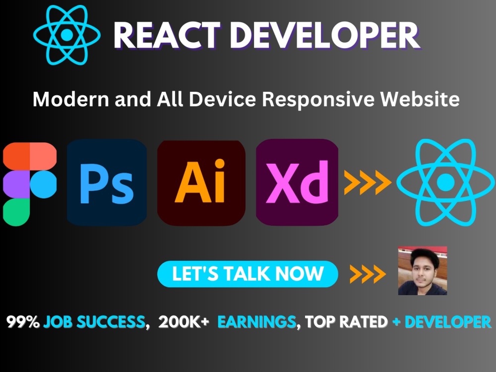 React JS | React Developer | Front End Developer | Next JS | Figma to React | Upwork
