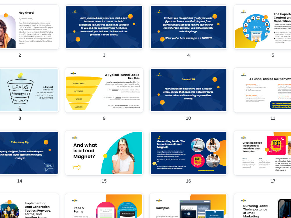 Highly engaging presentation slides for your course | Upwork