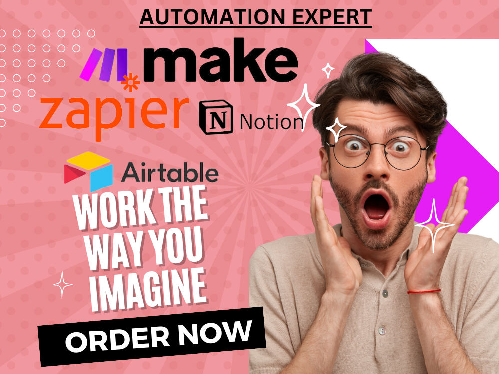 Workflow automation via make.com, zapier, integromat, and API integration | Upwork