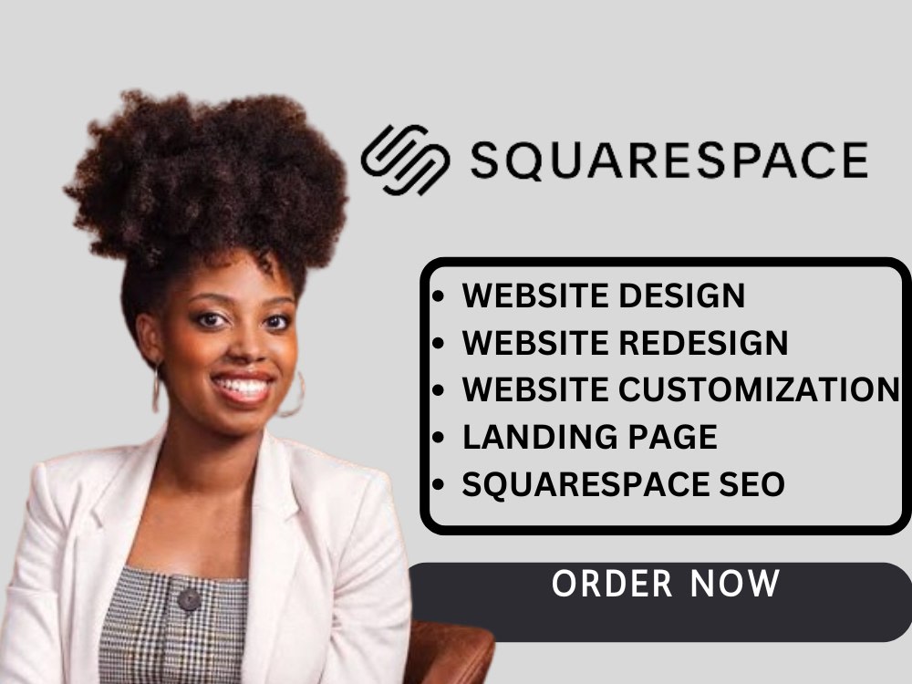 Squarespace website design, redesign squarespace landing page | Upwork