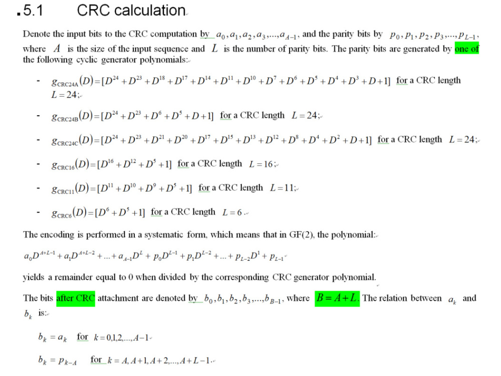 5G CRC calculation C/C++ code | Upwork