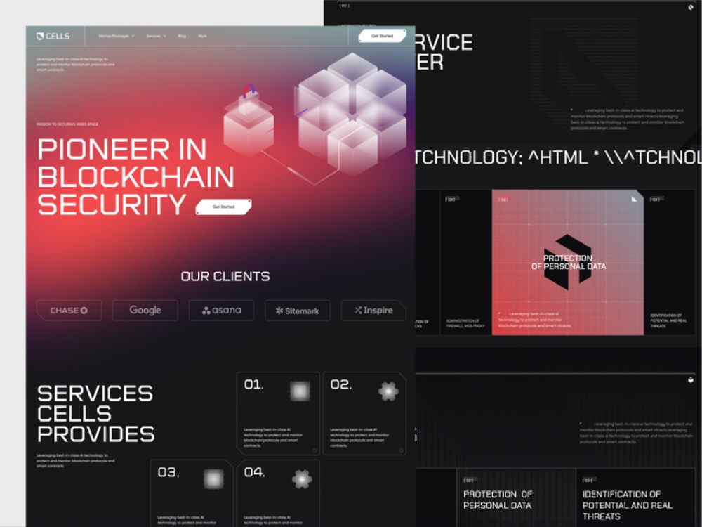An exquisite blockchain website | Upwork