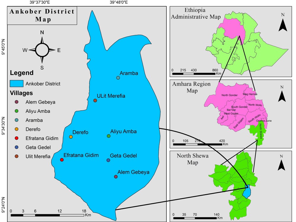 Professional Study area Map and location map | Upwork