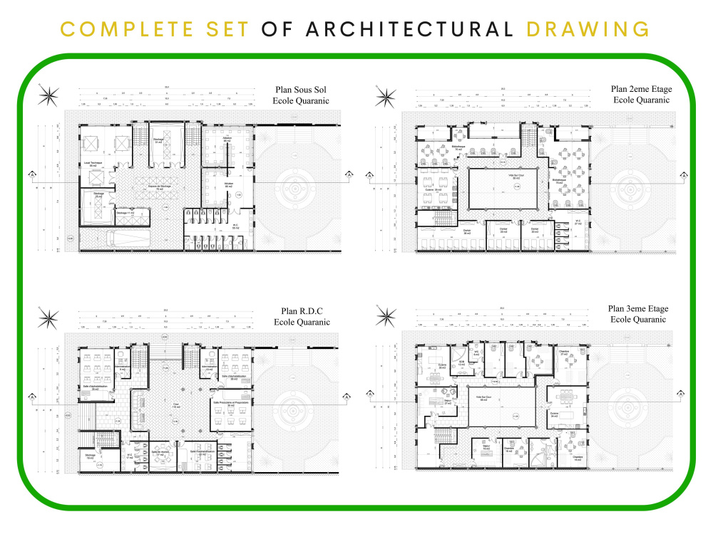 Complete set of architectural drawing | Upwork