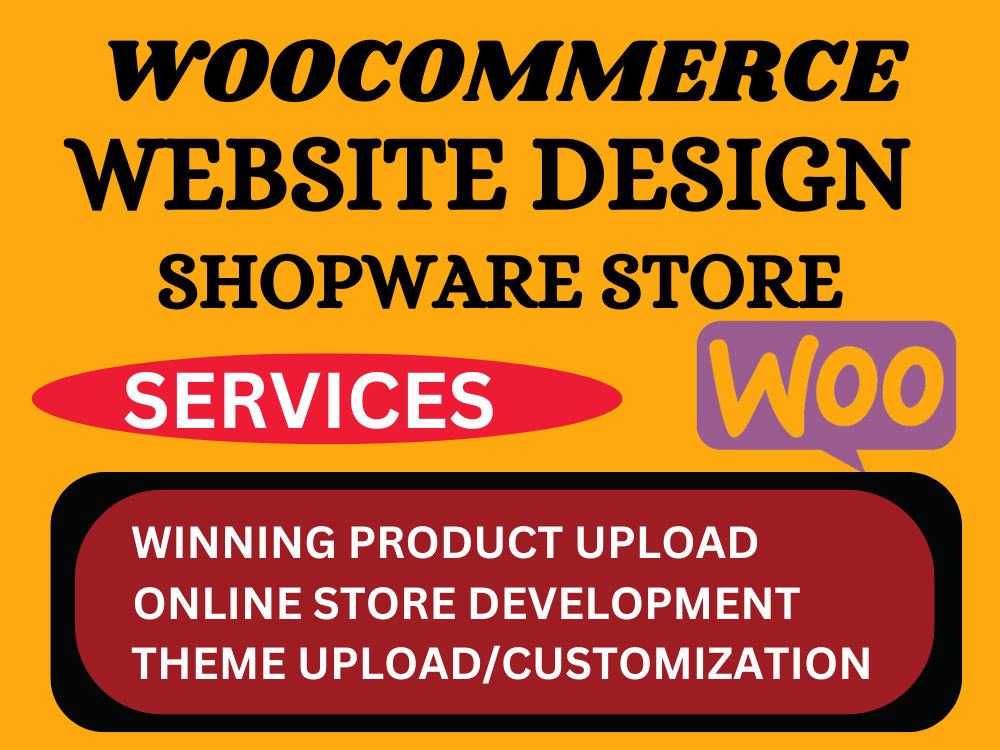 Woocommerce website design shopware store setup ecommerce website store | Upwork