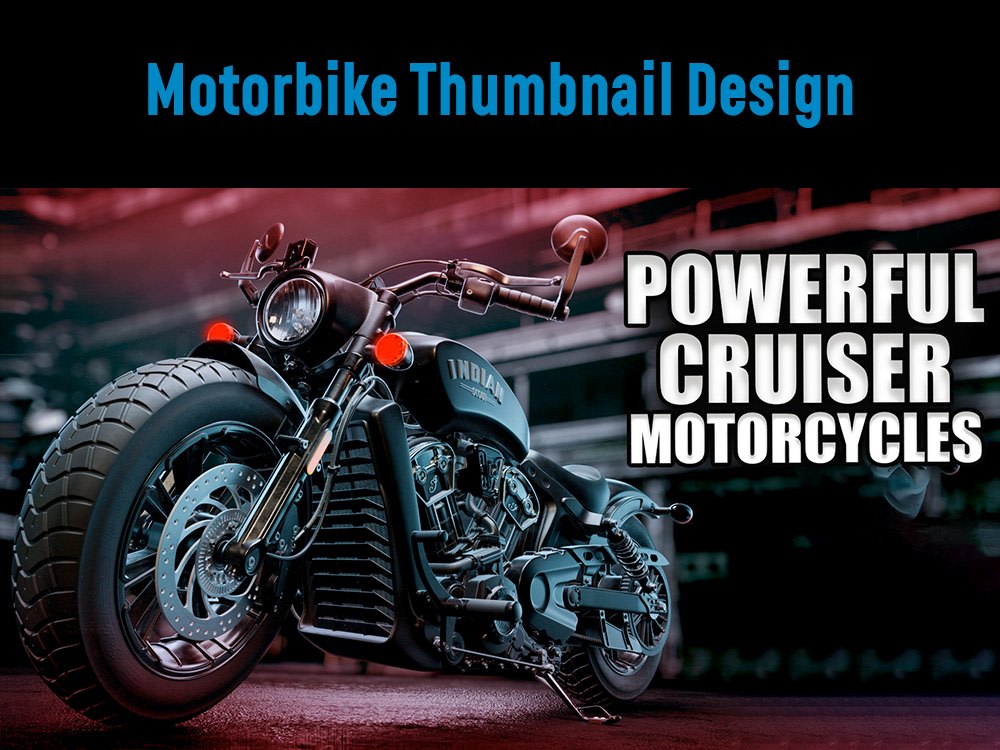 Motorbike thumbnail design | cover art thumbnail | thumbnail artist ...