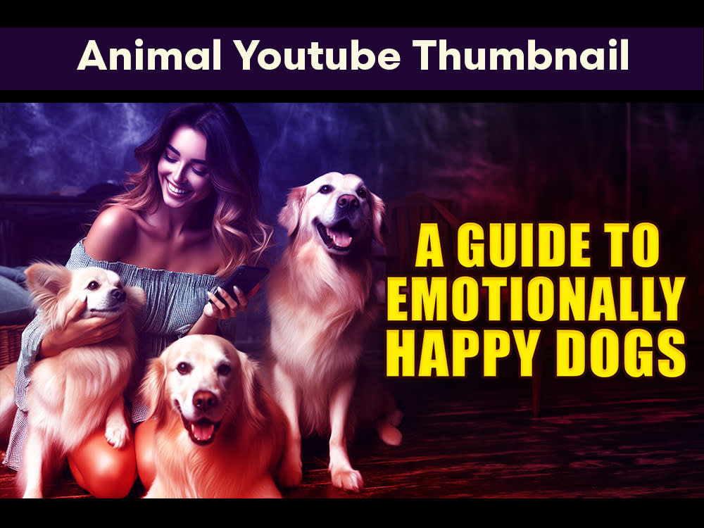 Dog thumbnail design | cover art thumbnail | thumbnail artist ...